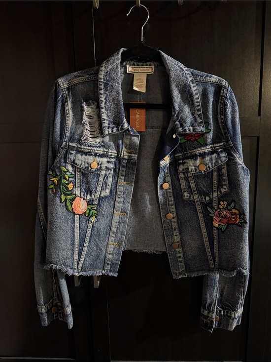 Flying Tomato | Jackets & Coats | Flying Tomato Washed Blue Denim ...